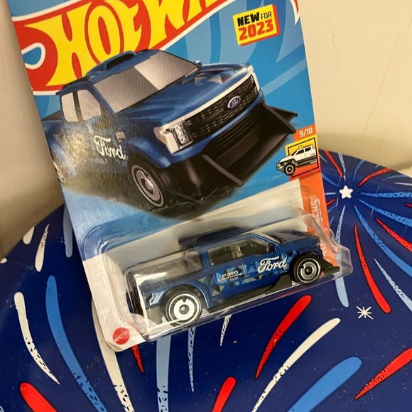 Ford | Toys | Blue 223 Ford F50 Lightning Custom Hot Wheels Truck ...